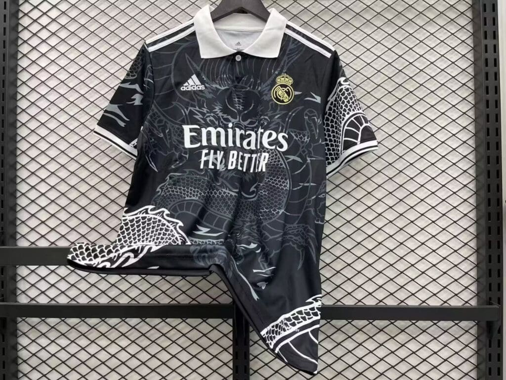 Real Madrid Black Dragon Jersey – Fan version