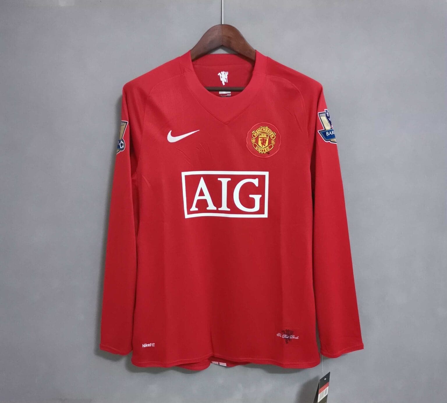 MAN UNITED 2007/2008 Home kit – Long sleeve