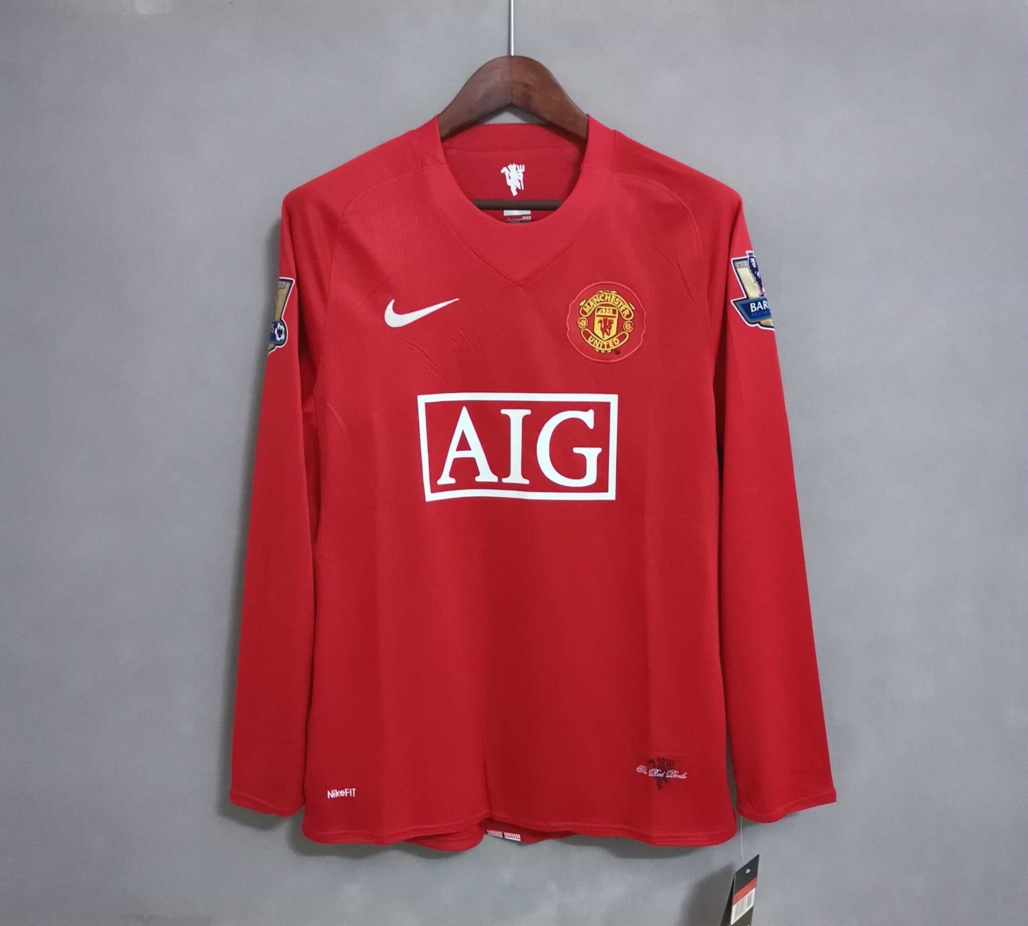 MAN UNITED 2007/2008 Home kit – Long sleeve