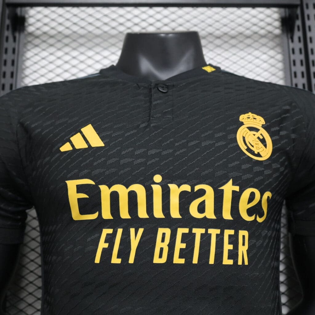 Real Madrid 23/24 Black & Gold Kit Edition – Player Version