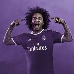 The Real Madrid purple kit