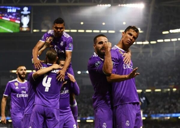 The Real Madrid purple kit