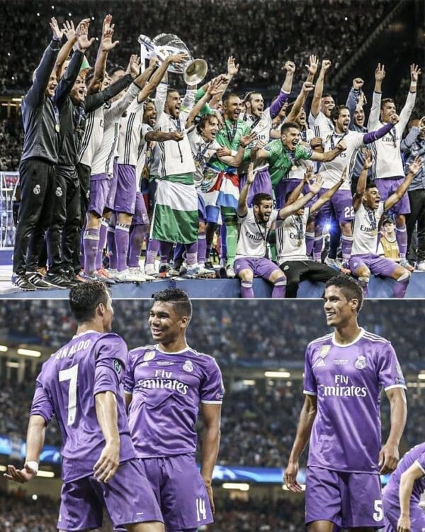 The Real Madrid purple kit
