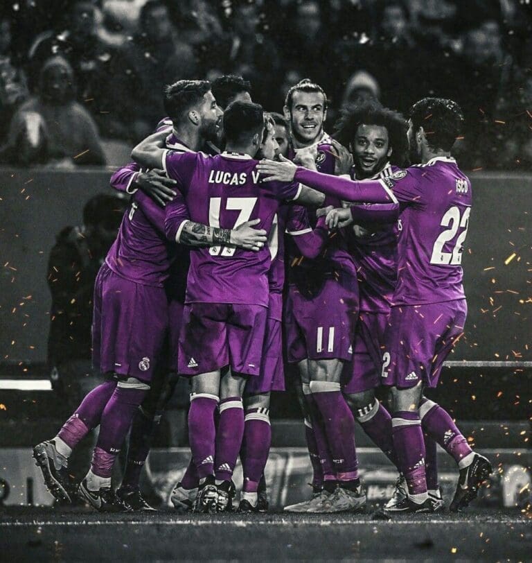 The Real Madrid purple kit